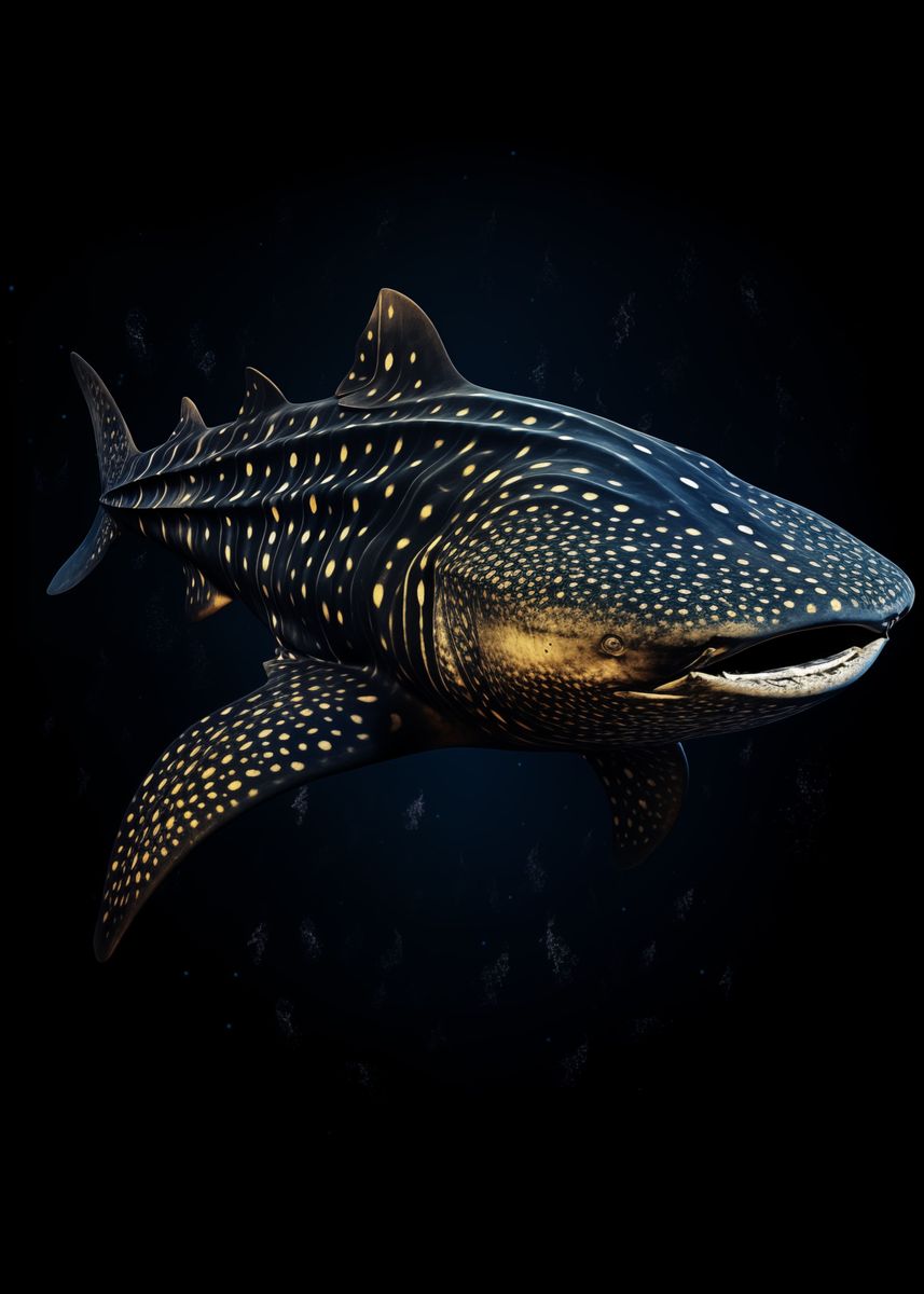 'Whale Shark' Poster, picture, metal print, paint by Amagi | Displate