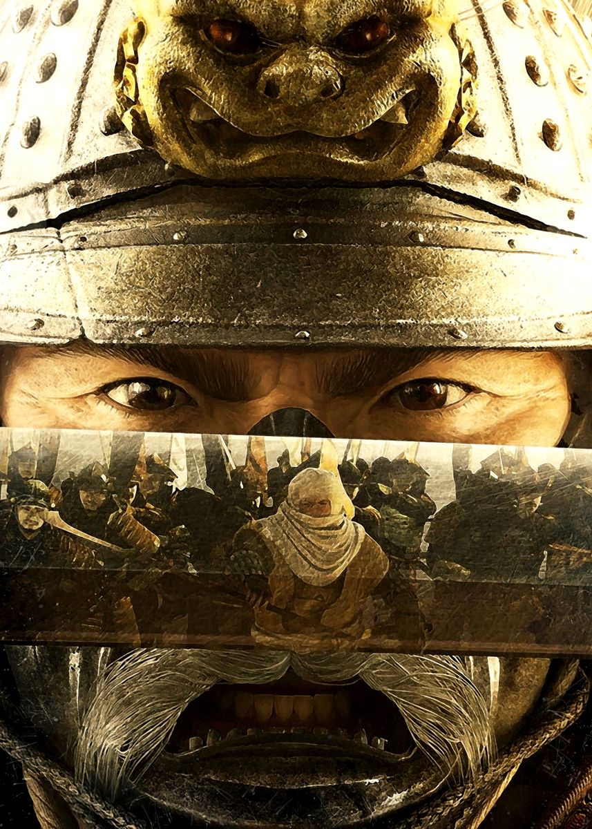 'war eyes' Poster, picture, metal print, paint by nawangza | Displate