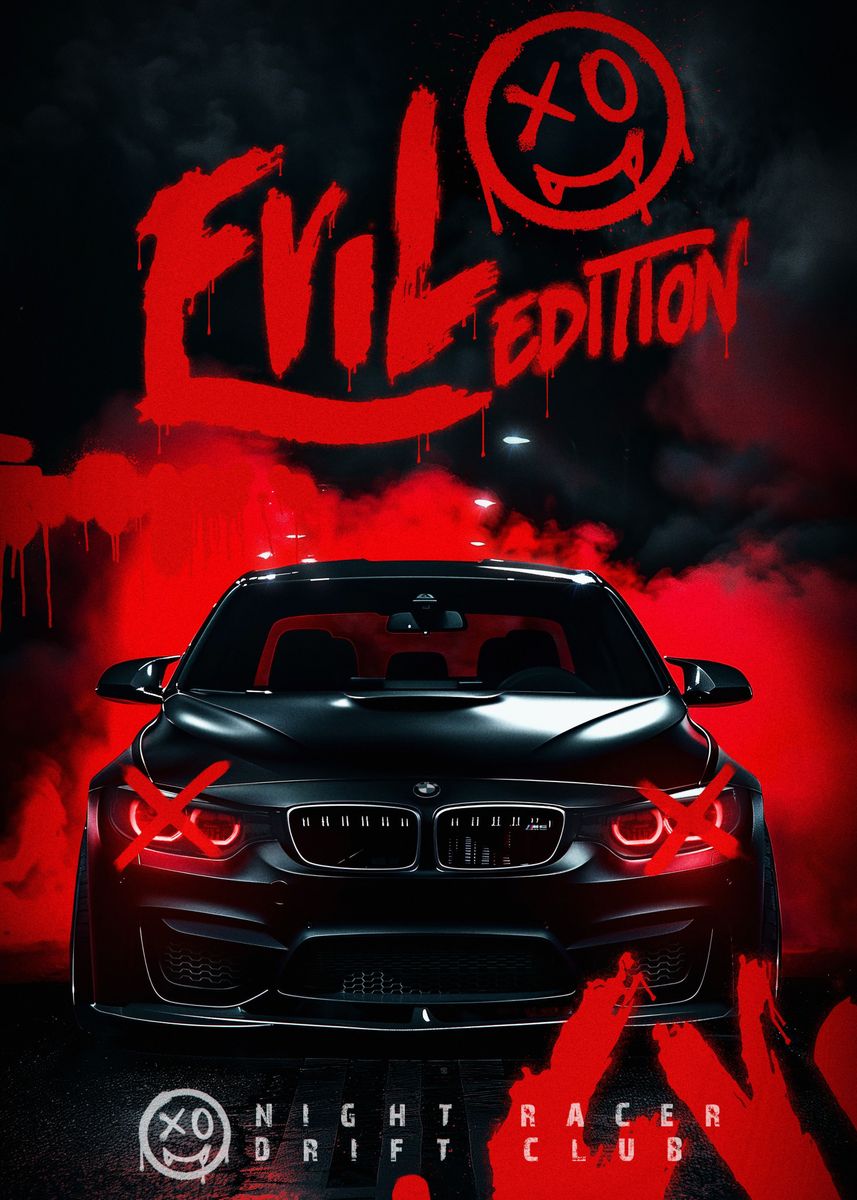 'BMW Evil Edition' Poster, picture, metal print, paint by Fino Grande ...
