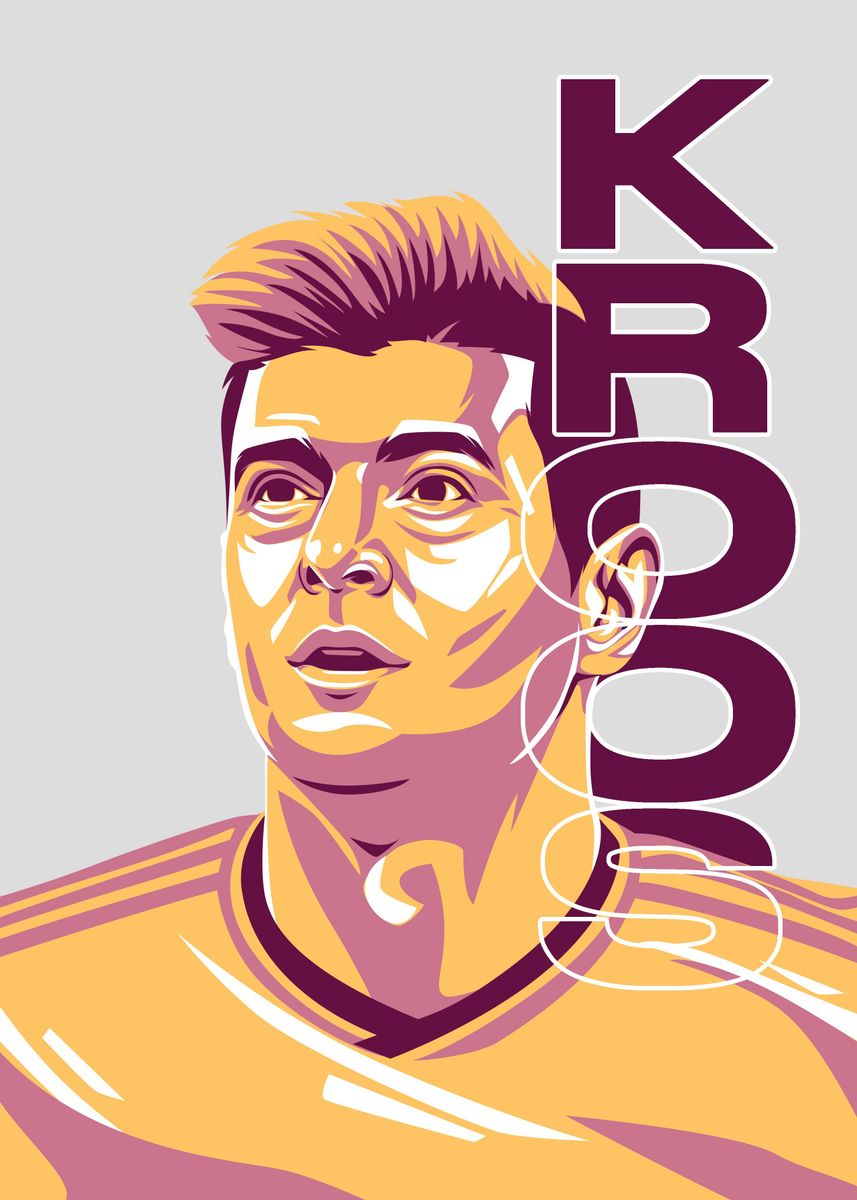 'Toni Kroos ' Poster, picture, metal print, paint by Meals Std | Displate