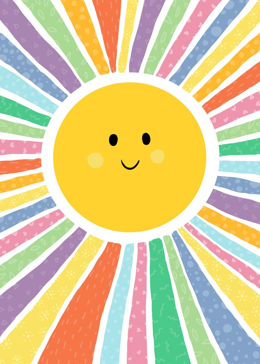 'Sunshine' Poster, picture, metal print, paint by SADI | Displate