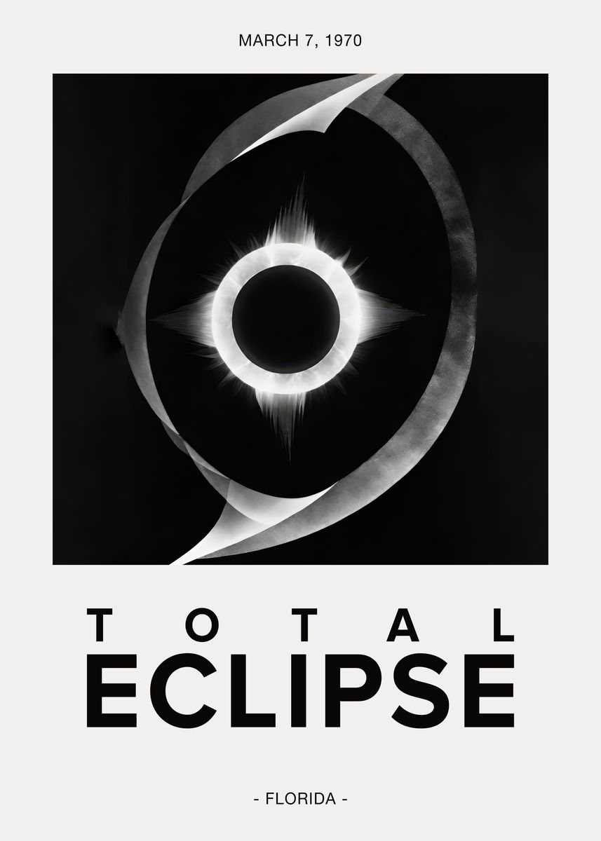 'Total Eclipse Florida' Poster, picture, metal print, paint by ...