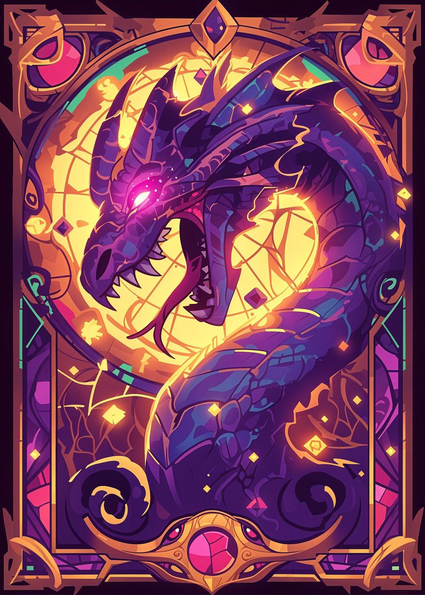 'Hydra Magic Card' Poster, picture, metal print, paint by SuperNova ...