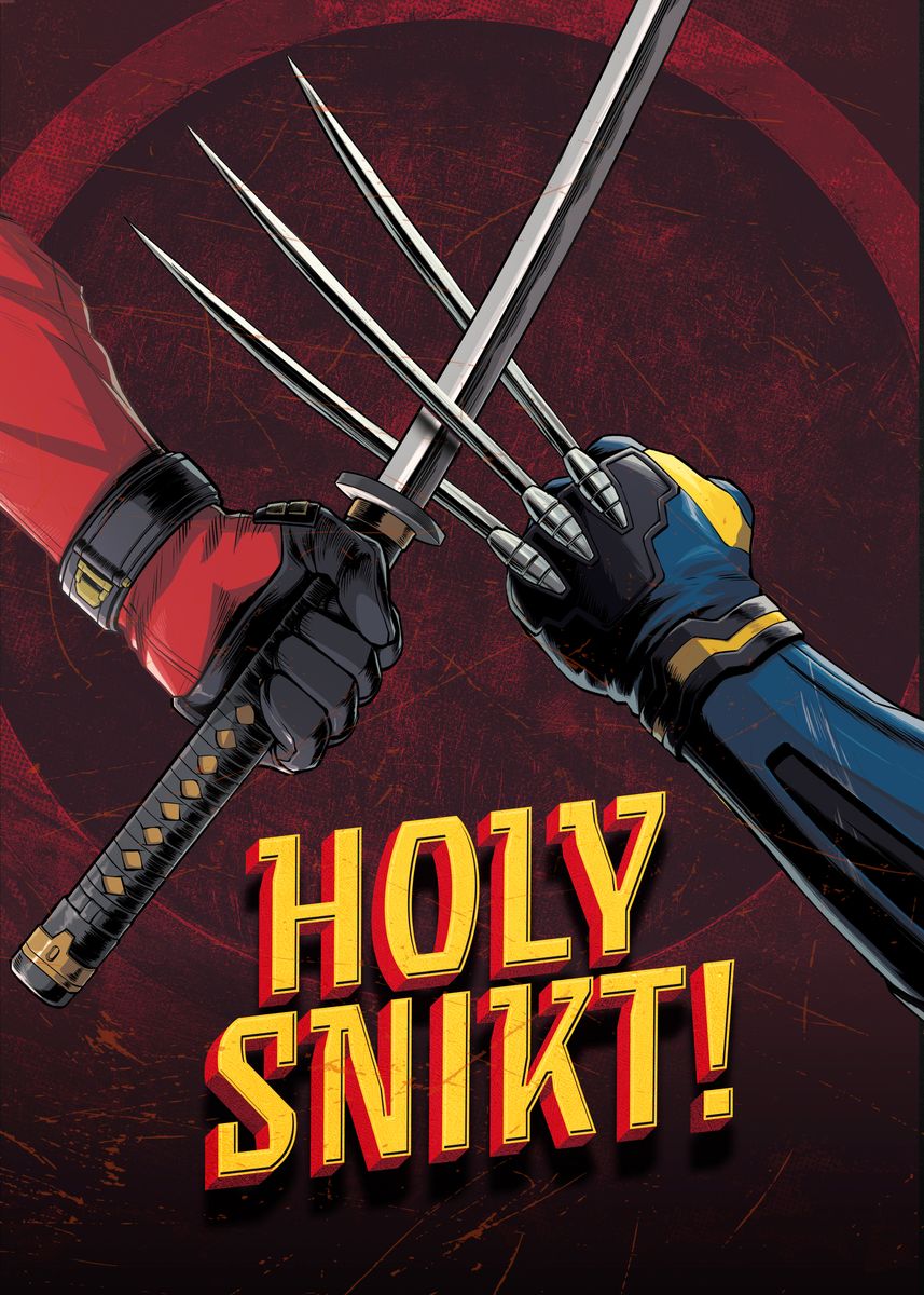 'Holy Snikt Duo' Poster, picture, metal print, paint by Marvel | Displate