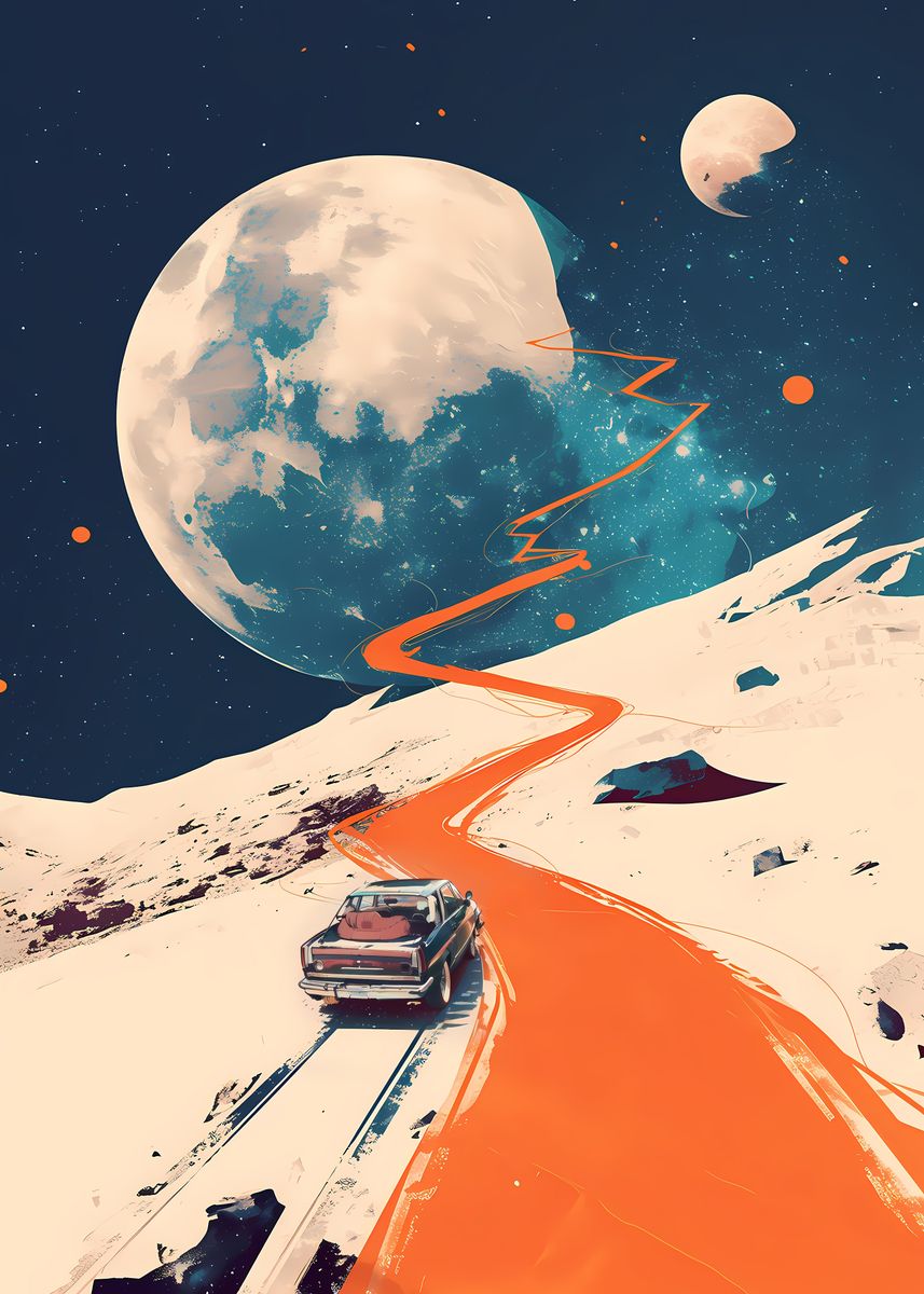 'Road To The Space' Poster, picture, metal print, paint by Luong Phat ...