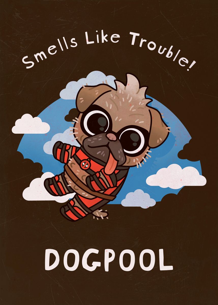 'Smells Like Trouble' Poster, picture, metal print, paint by Marvel ...