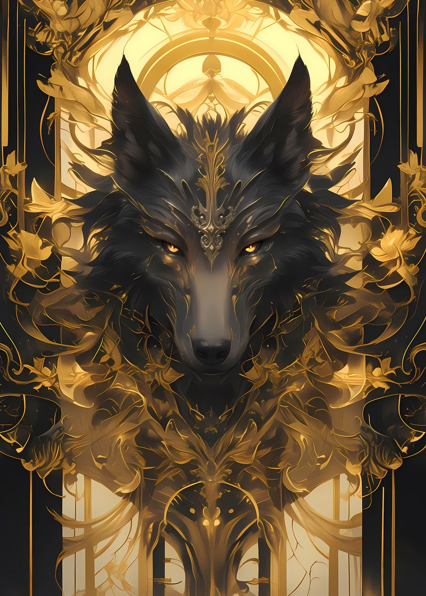 'Supreme Black Wolf' Poster, picture, metal print, paint by Luong Phat ...