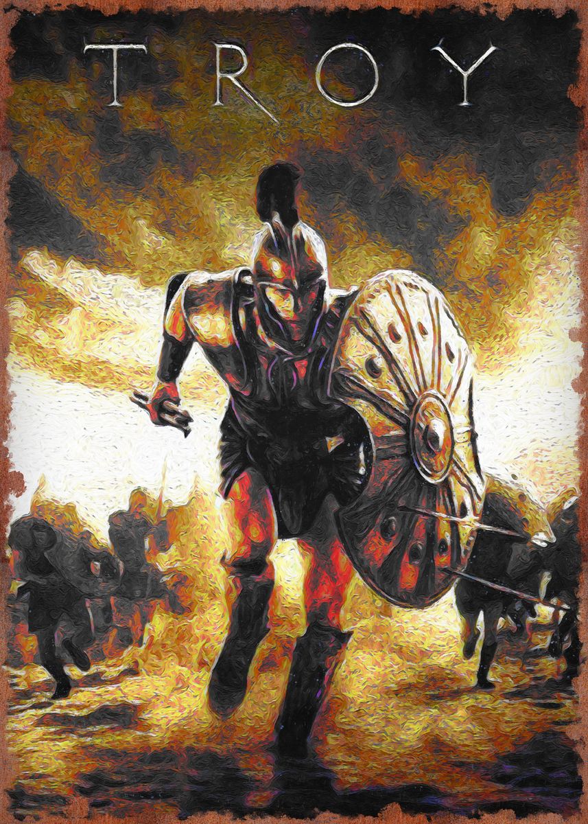 'achilles troy' Poster, picture, metal print, paint by Cool Metalic ...