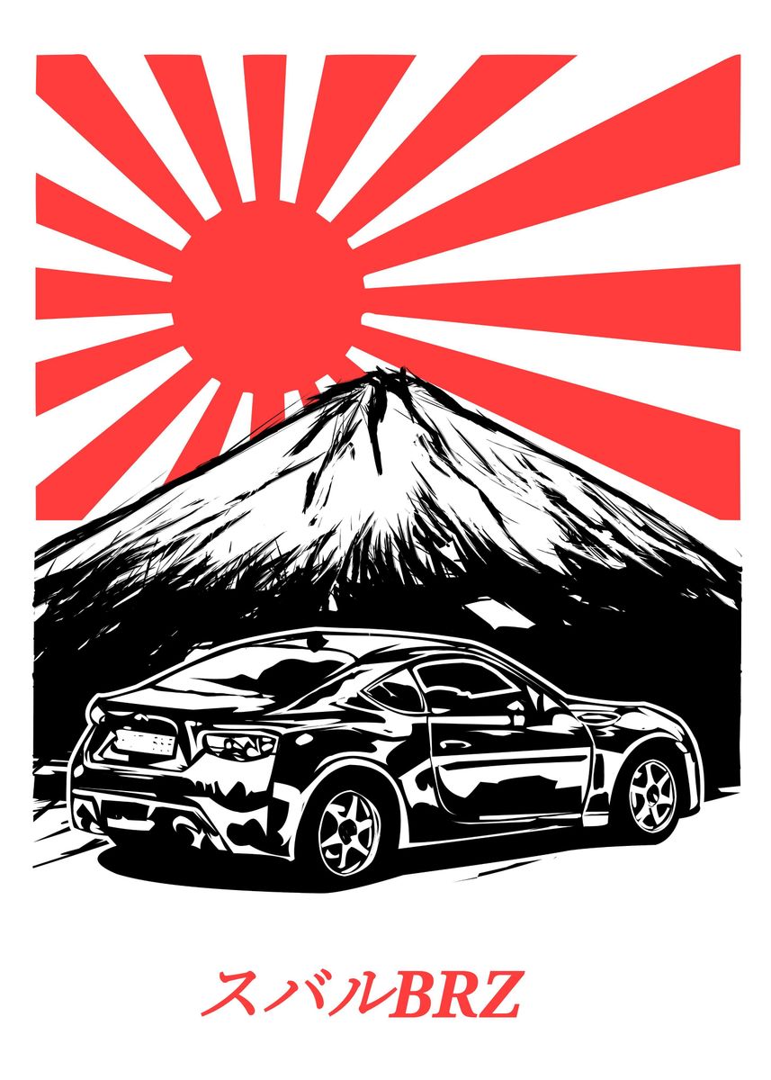 'Subaru brz' Poster, picture, metal print, paint by ipart id | Displate