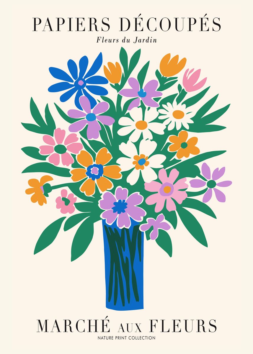 'Colorful Nature Print' Poster, picture, metal print, paint by ...
