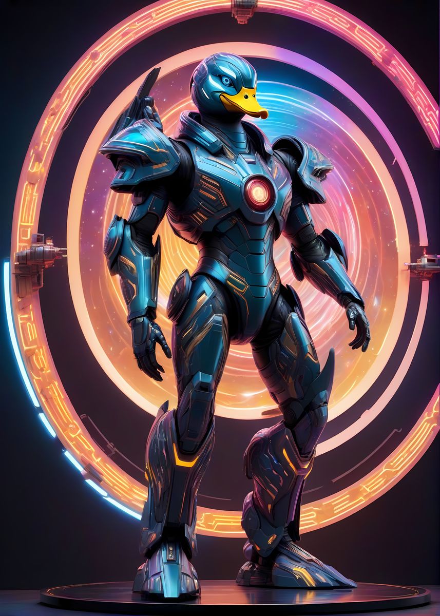 'Duck Mech Armor' Poster, picture, metal print, paint by Ruins Poster ...