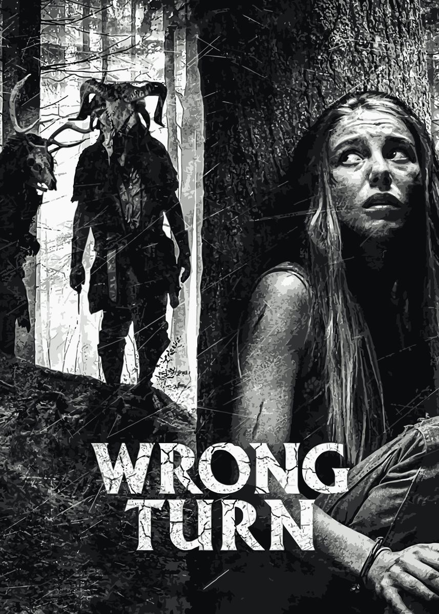 'Wrong Turn' Poster, picture, metal print, paint by ridwan displate ...