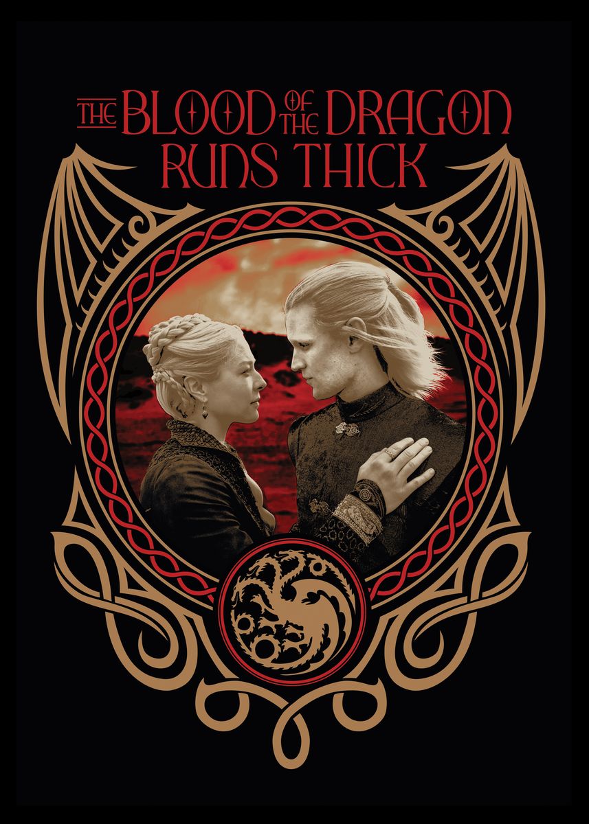 'The Blood Runs Thick' Poster, picture, metal print, paint by House of ...