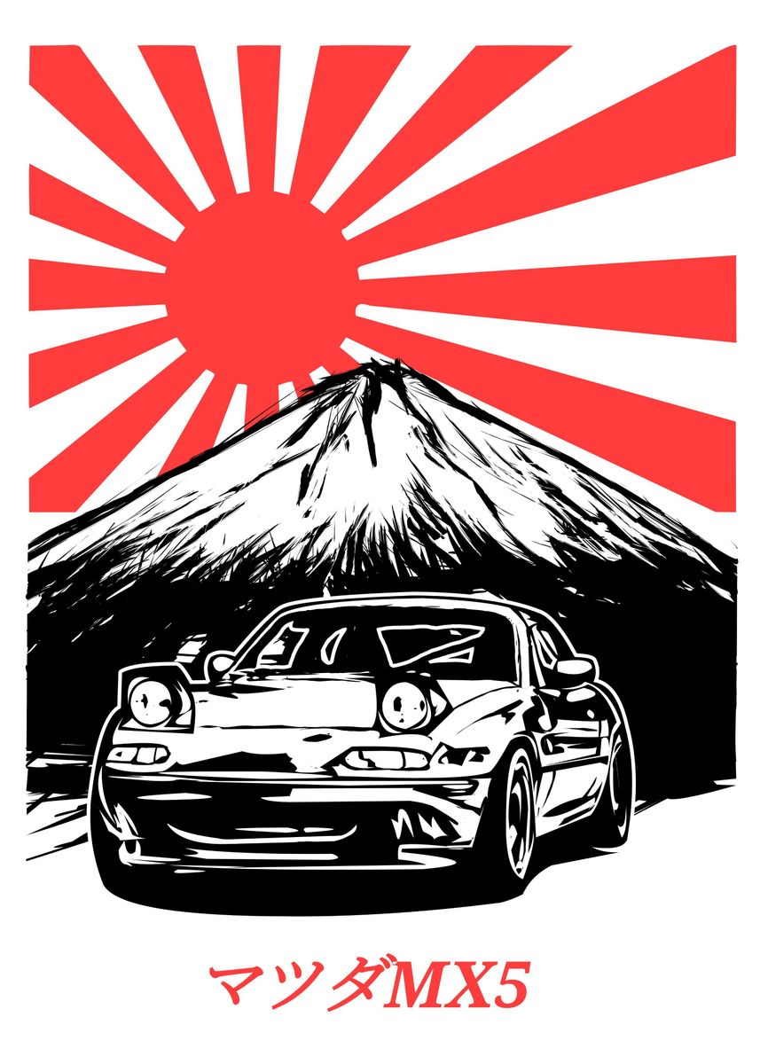 'Mazda miata' Poster, picture, metal print, paint by ipart id | Displate