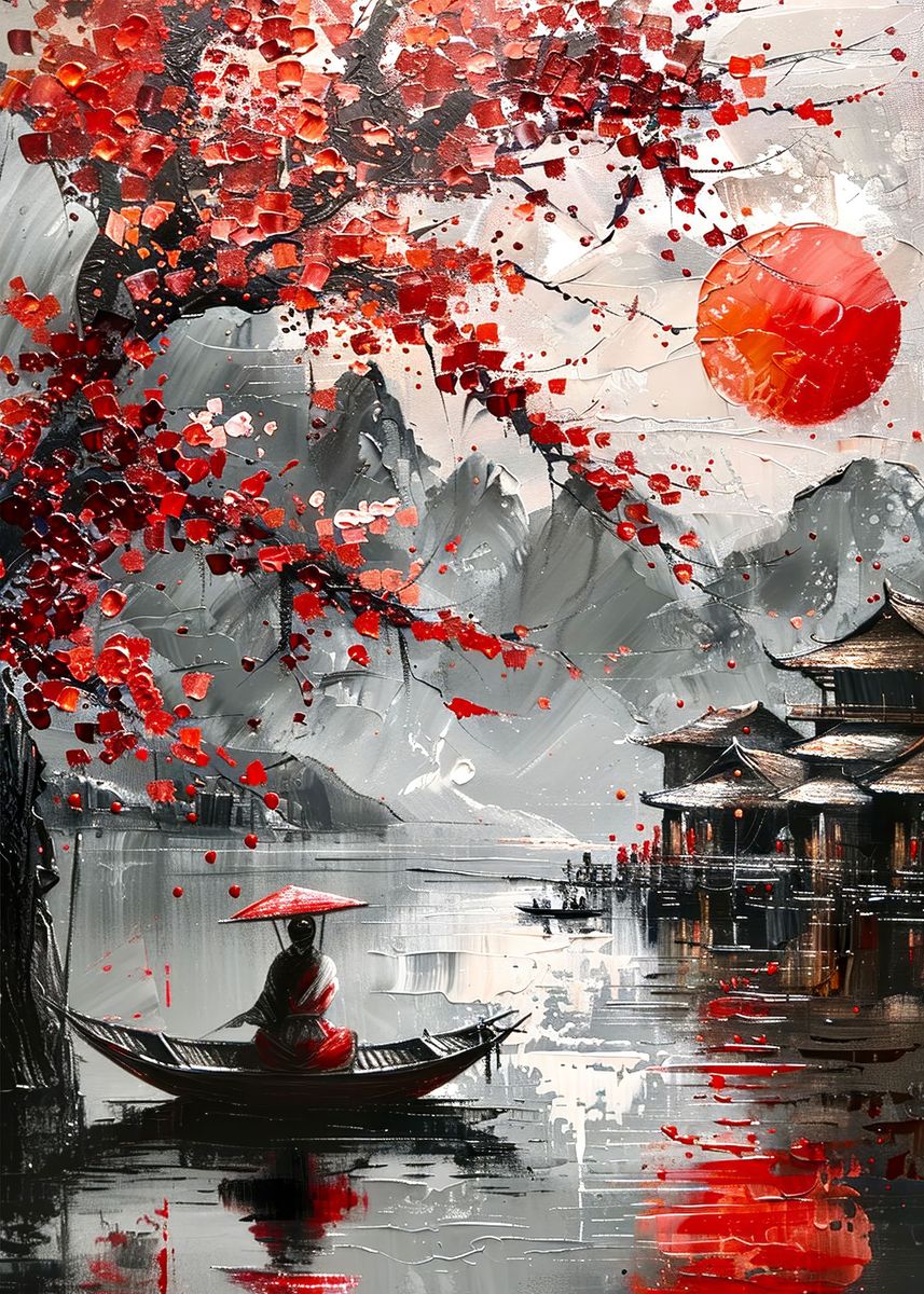 'Serenity & tranquility ' Poster, picture, metal print, paint by Simon ...