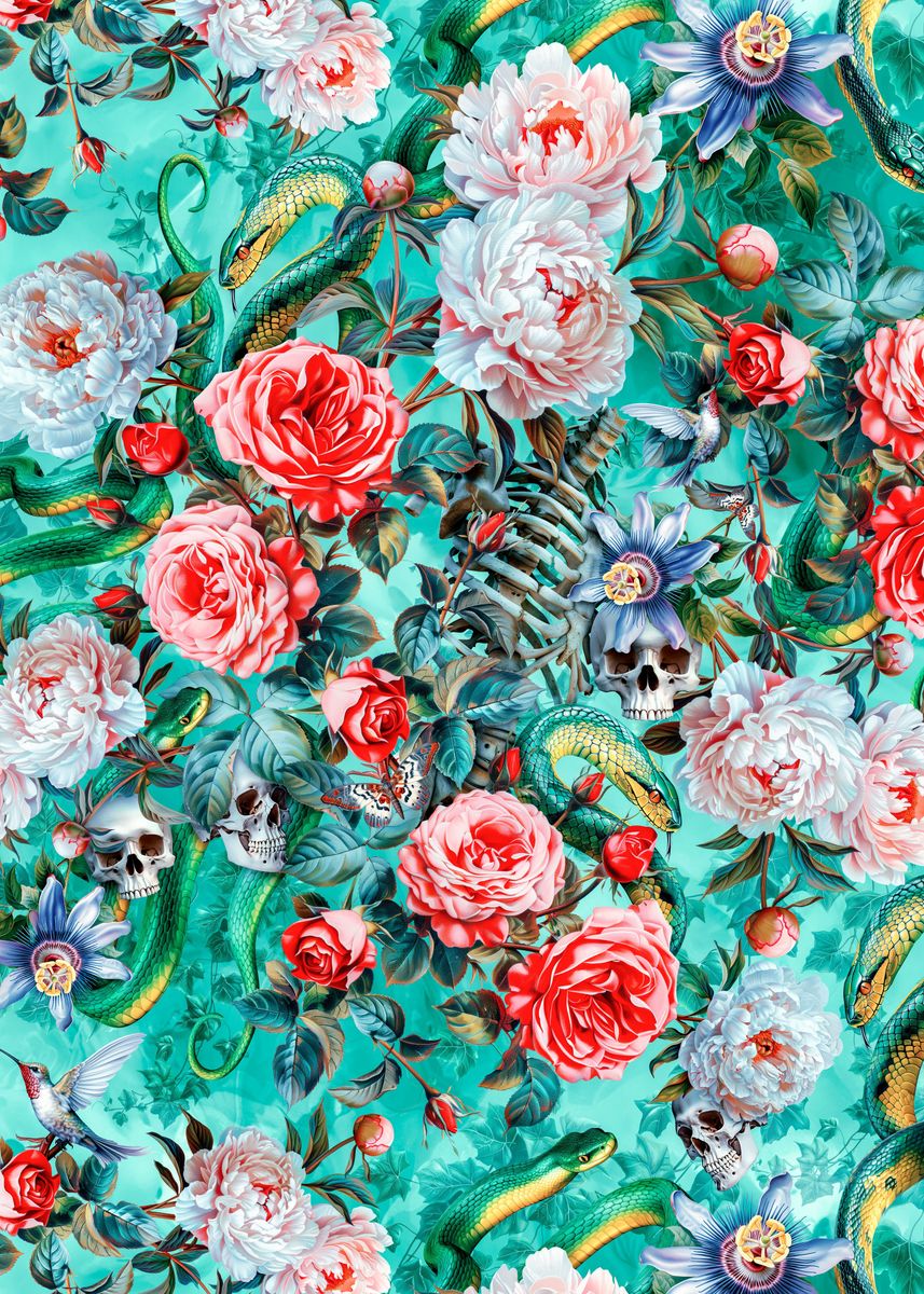 'Perilous Beauty' Poster, picture, metal print, paint by RIZA PEKER ...