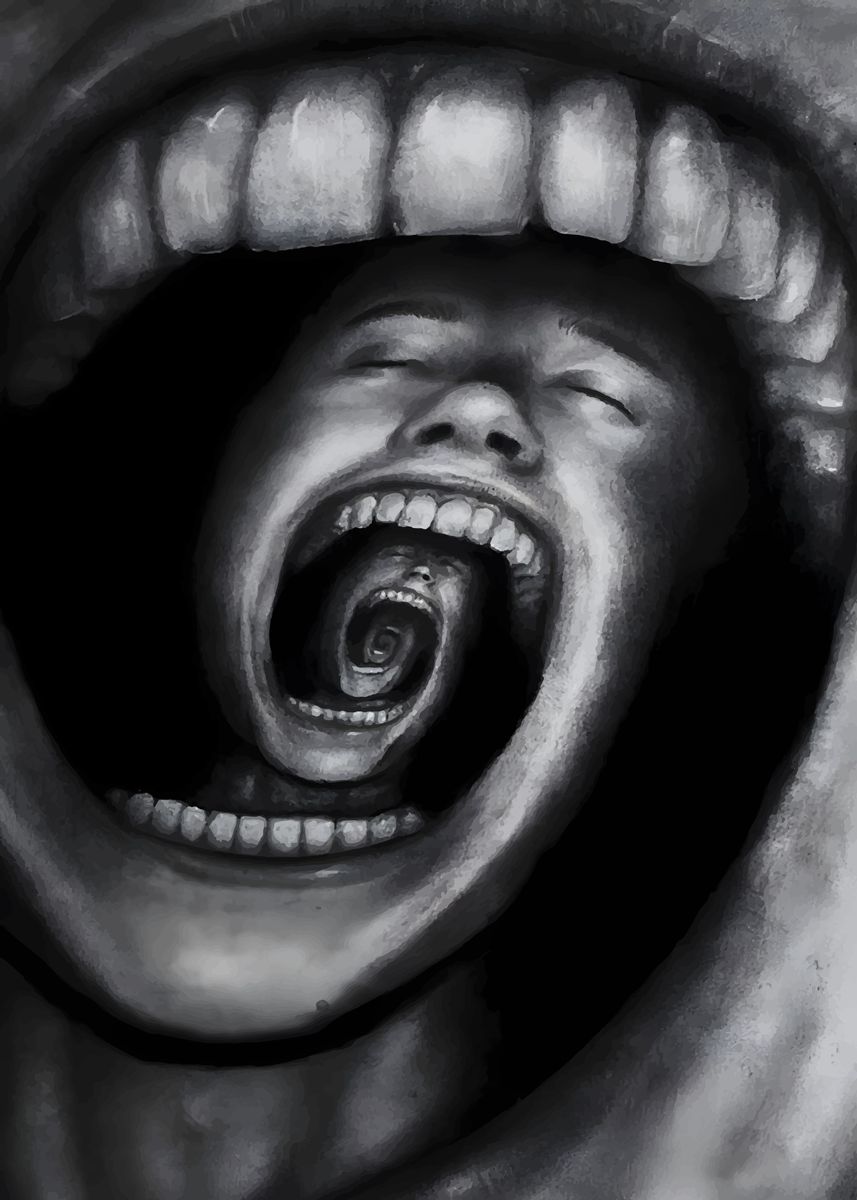 'scream soul' Poster, picture, metal print, paint by best art | Displate