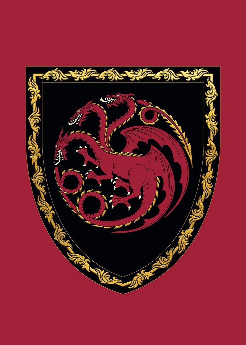 'House Targaryen' Poster, picture, metal print, paint by House of the ...