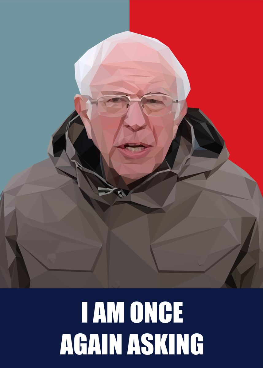 'i am once again asking' Poster, picture, metal print, paint by ...