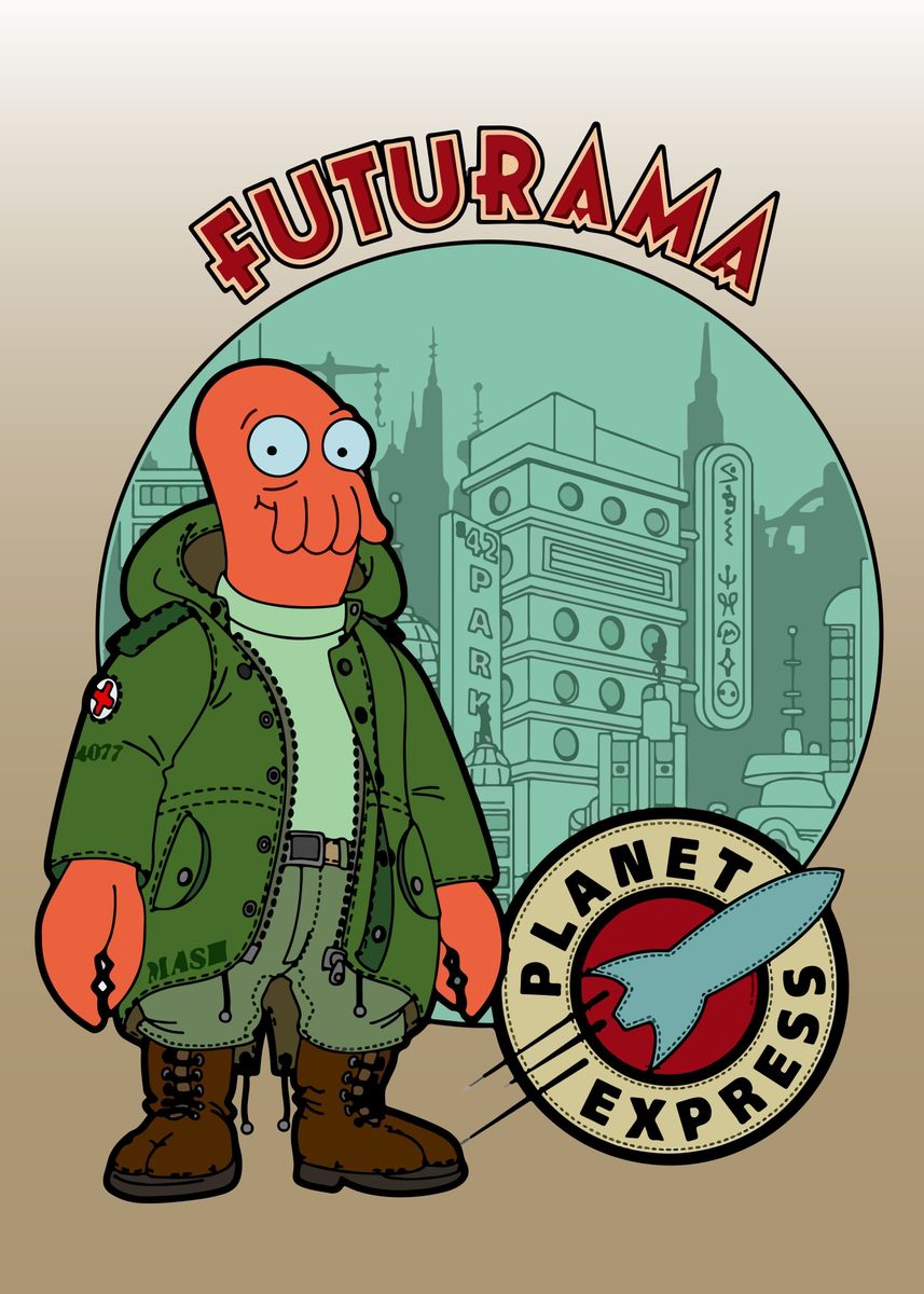 'futurama planet' Poster, picture, metal print, paint by Ebiet Cavalera ...