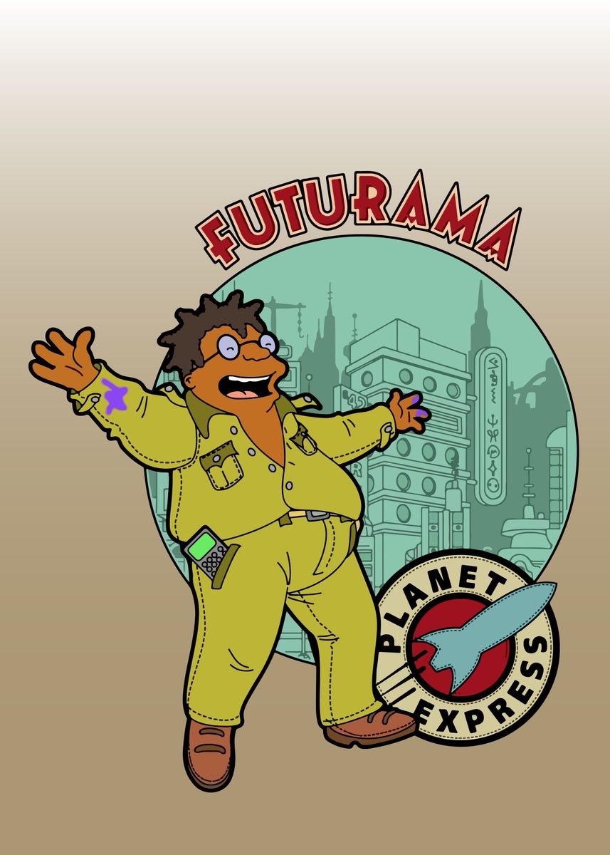 'futurama happy day' Poster, picture, metal print, paint by Ebiet ...