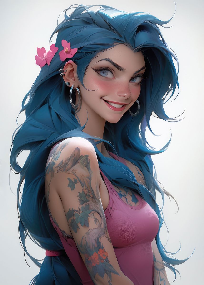 'Pixie Princess' Poster, picture, metal print, paint by murtzart | Displate