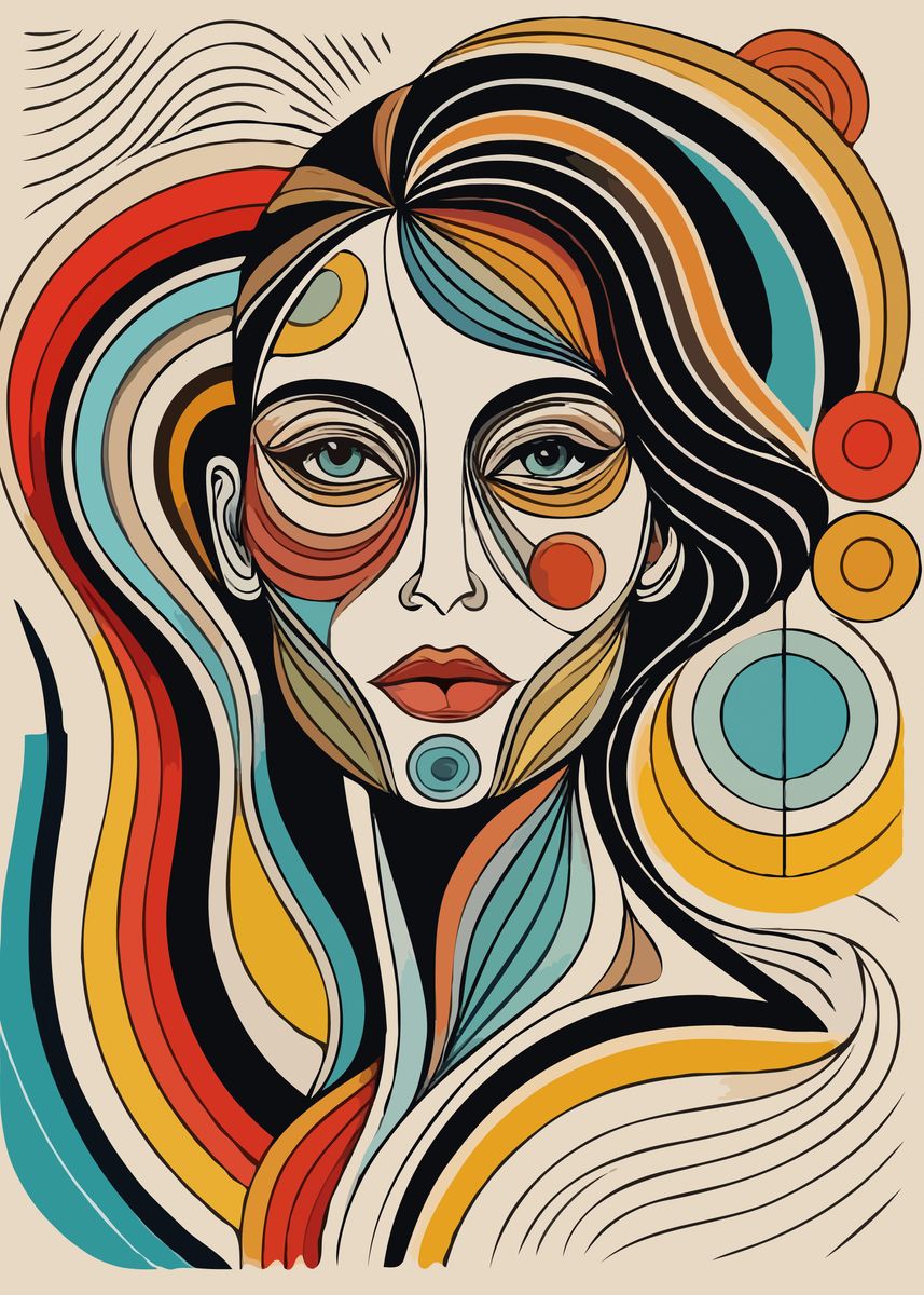 'Cubism Art' Poster, picture, metal print, paint by Creatives Sam ...