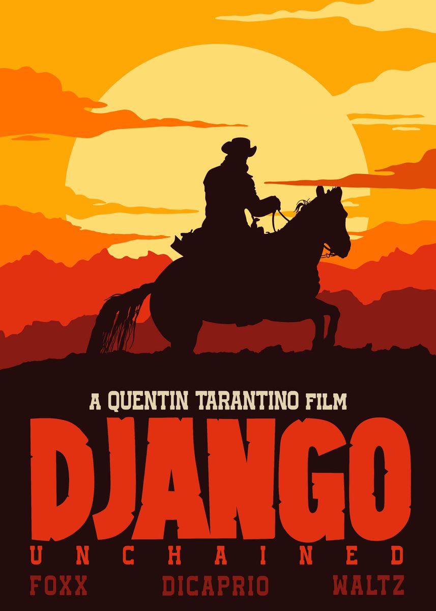 'Django' Poster, picture, metal print, paint by Lardis Art | Displate