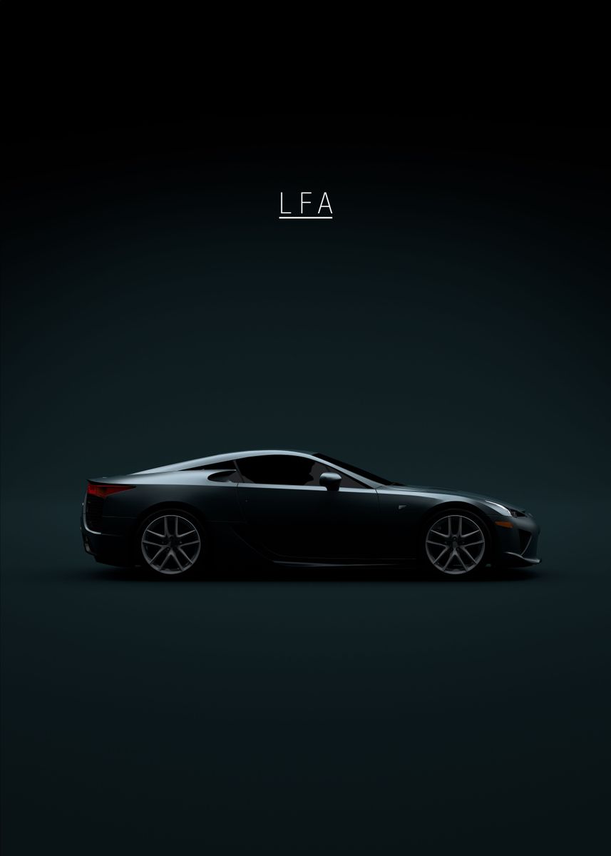 '2010 Lexus LFA' Poster, picture, metal print, paint by 21 MXM | Displate