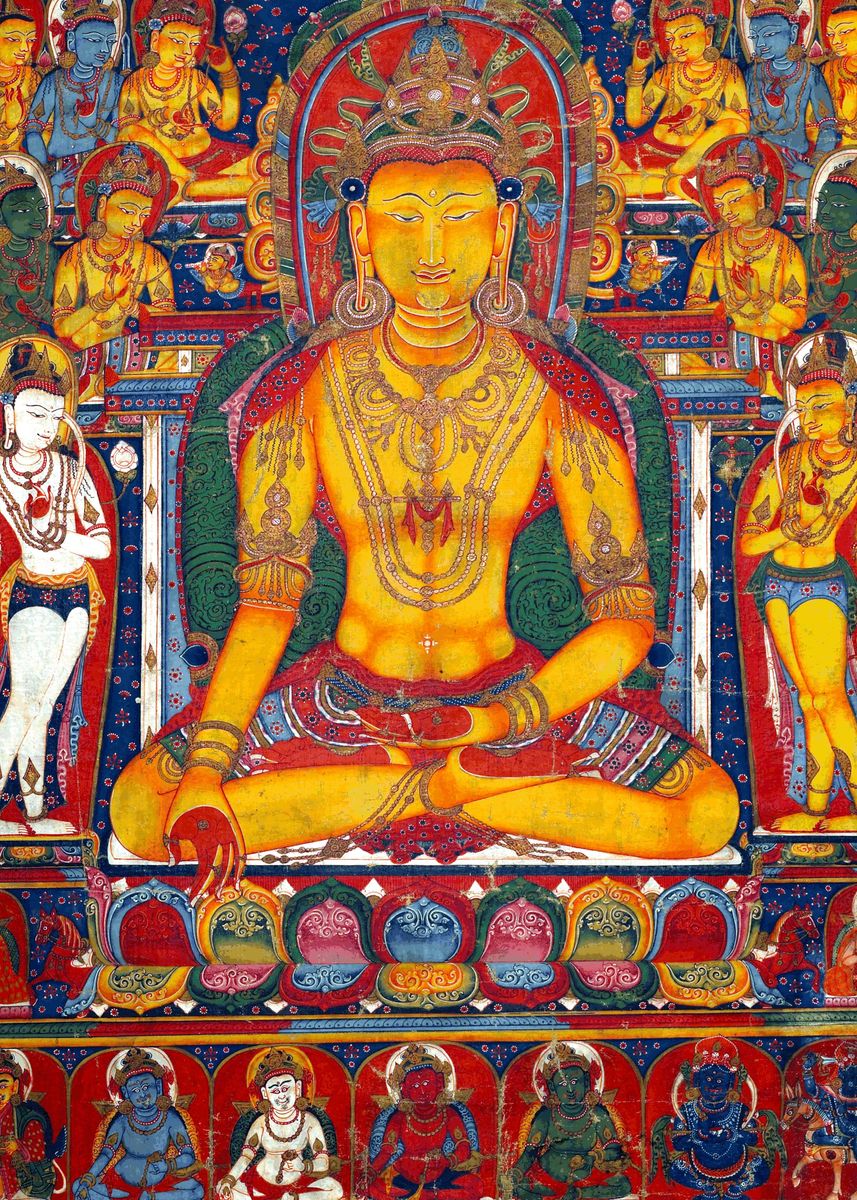 'Ratnasambhava Buddhist Art' Poster, picture, metal print, paint by ...