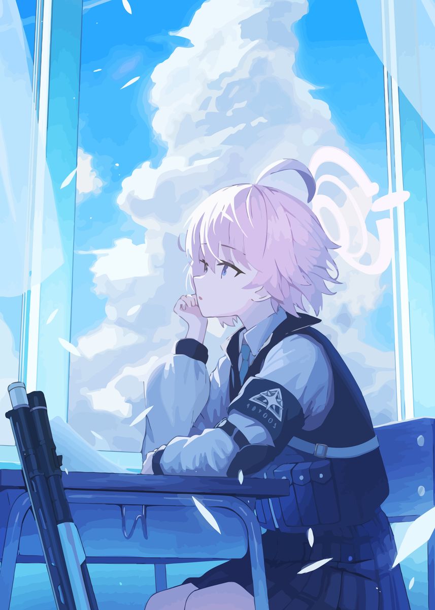 'HOSHINO BLUE ARCHIVE' Poster, picture, metal print, paint by HSG ...