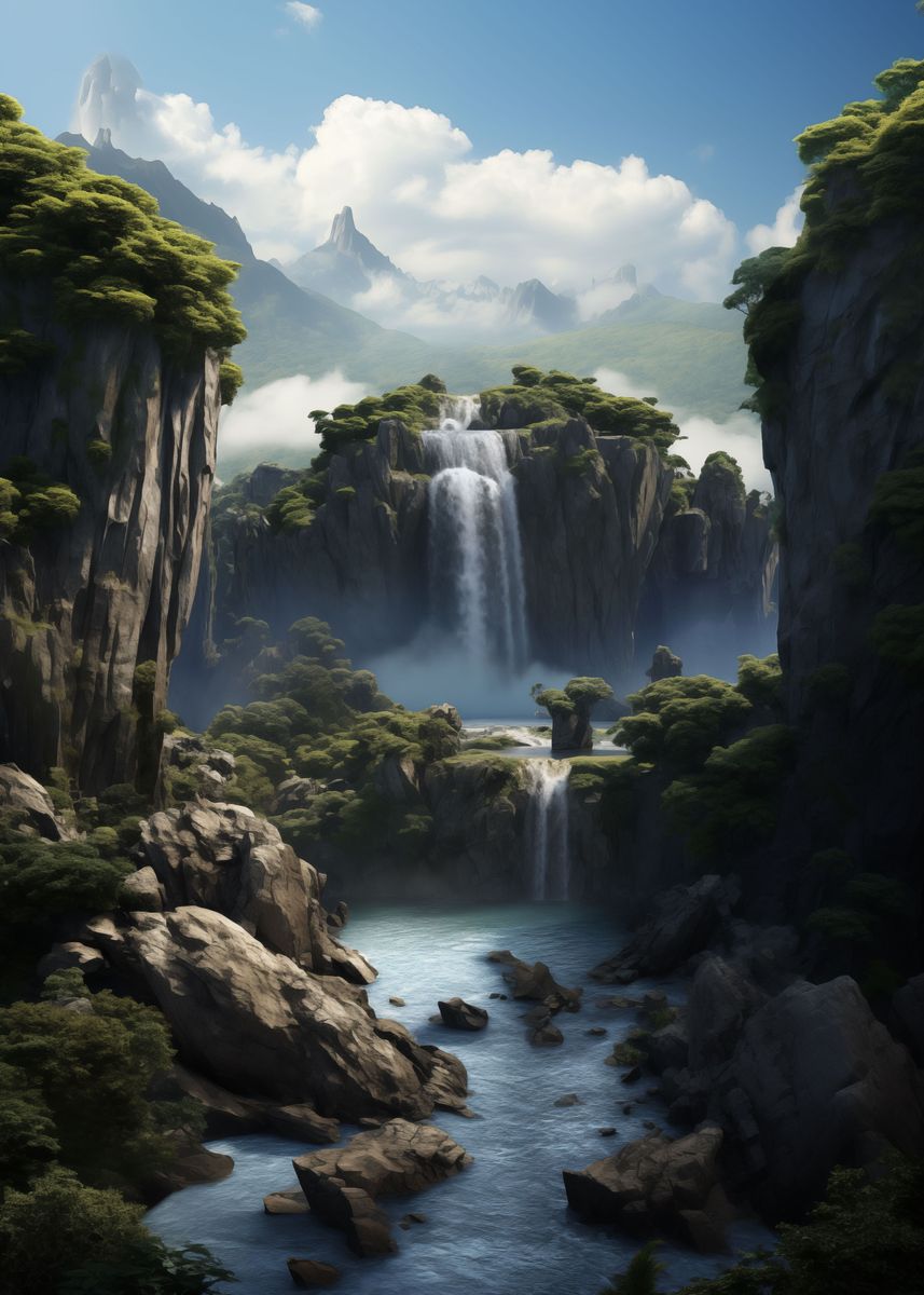 'Fantasy Magic Planet' Poster, picture, metal print, paint by Finnick ...