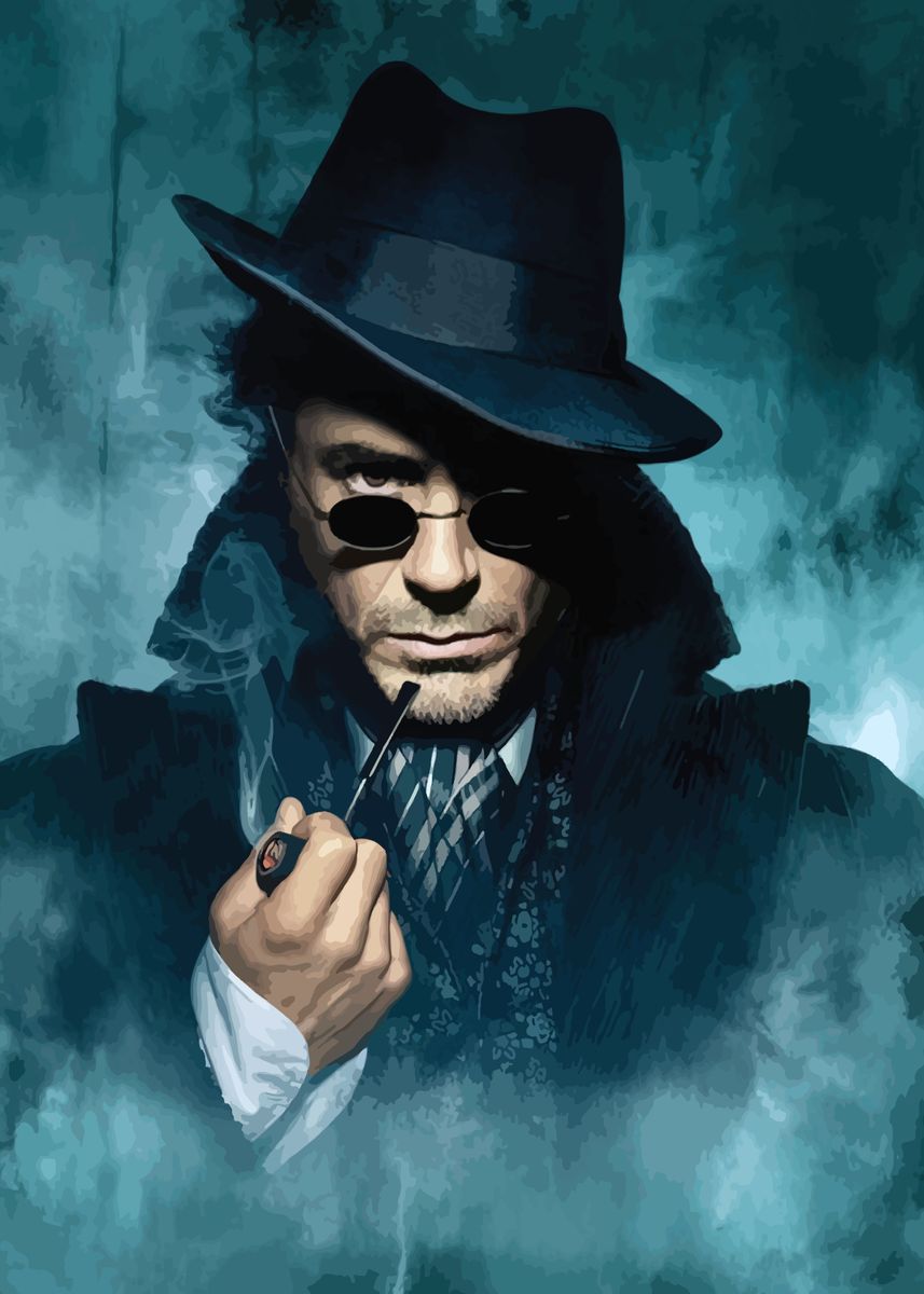 'Sherlock Holmes' Poster, picture, metal print, paint by Keps | Displate