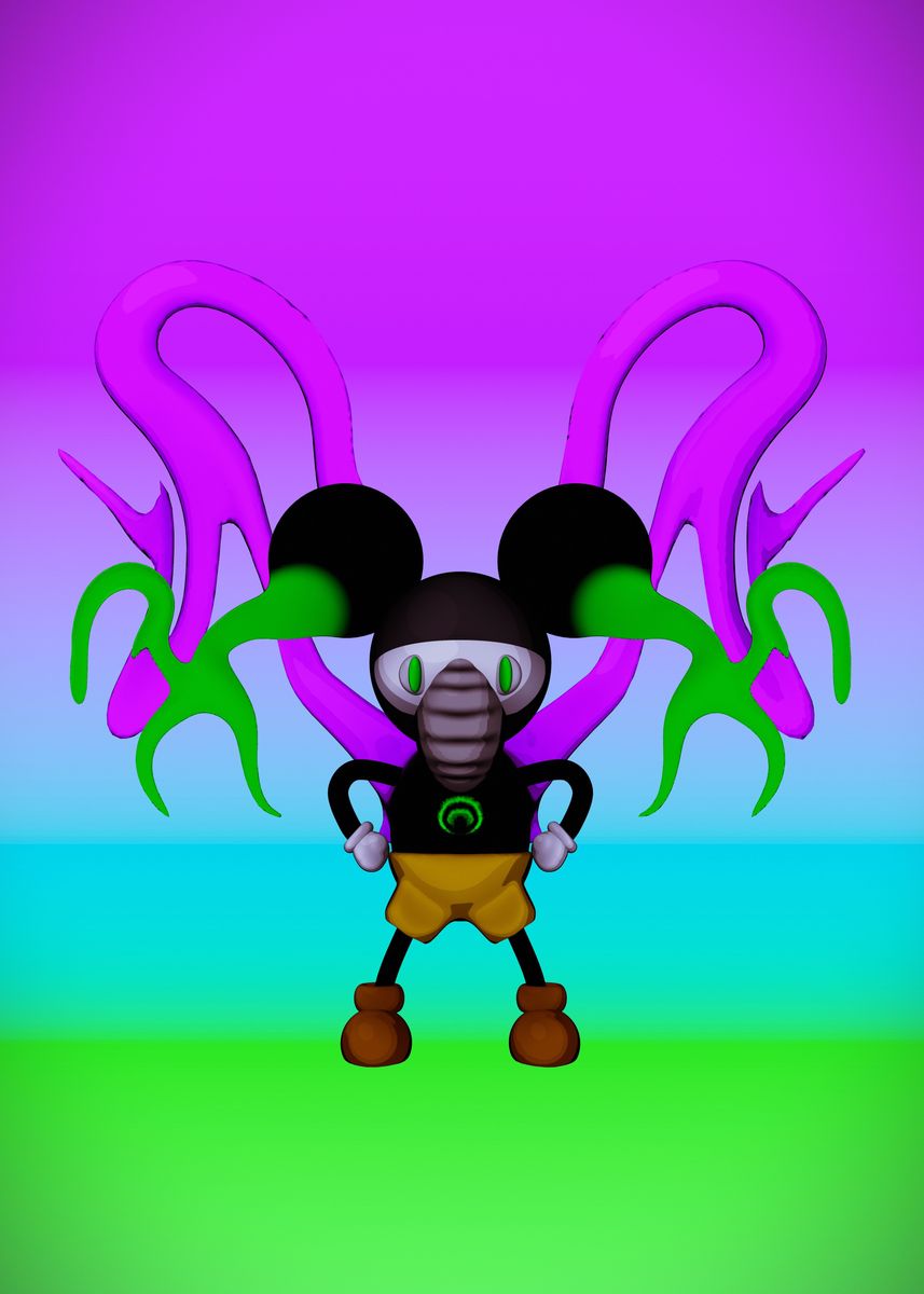 'Macabre Mouse' Poster, picture, metal print, paint by RavenSynth ...