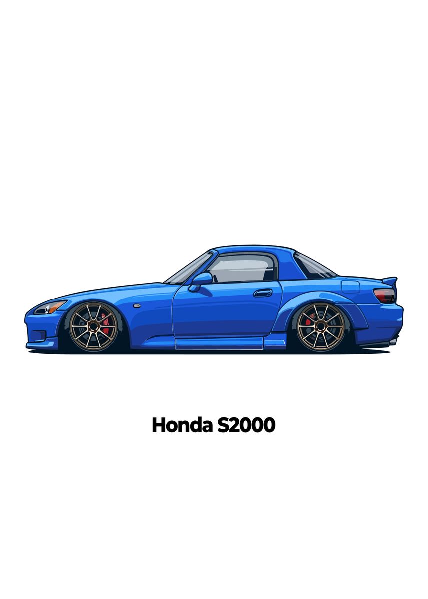 'Honda S2000' Poster, picture, metal print, paint by Conceptual ...