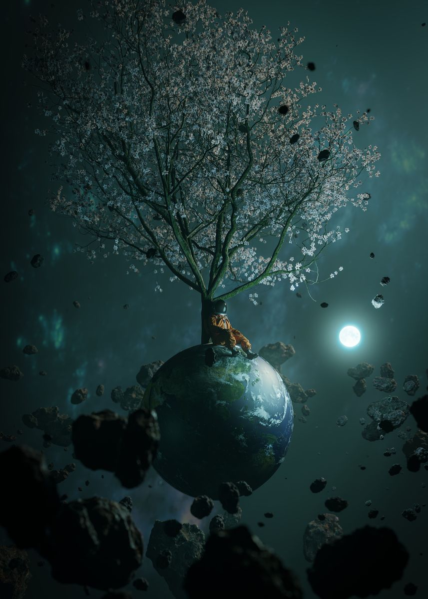 'Stranded' Poster, picture, metal print, paint by Nicebleed | Displate