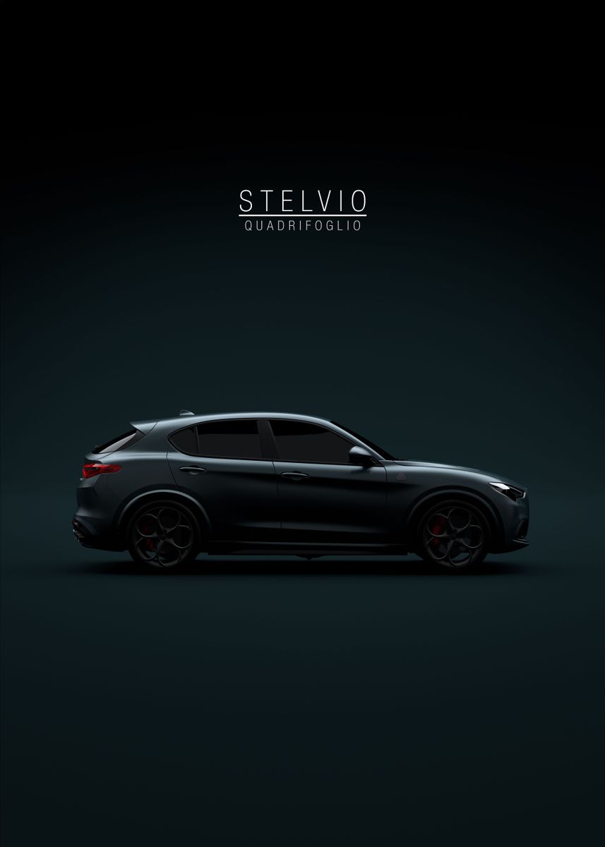 '2018 Alfa Romeo Stelvio' Poster, picture, metal print, paint by 21 MXM ...