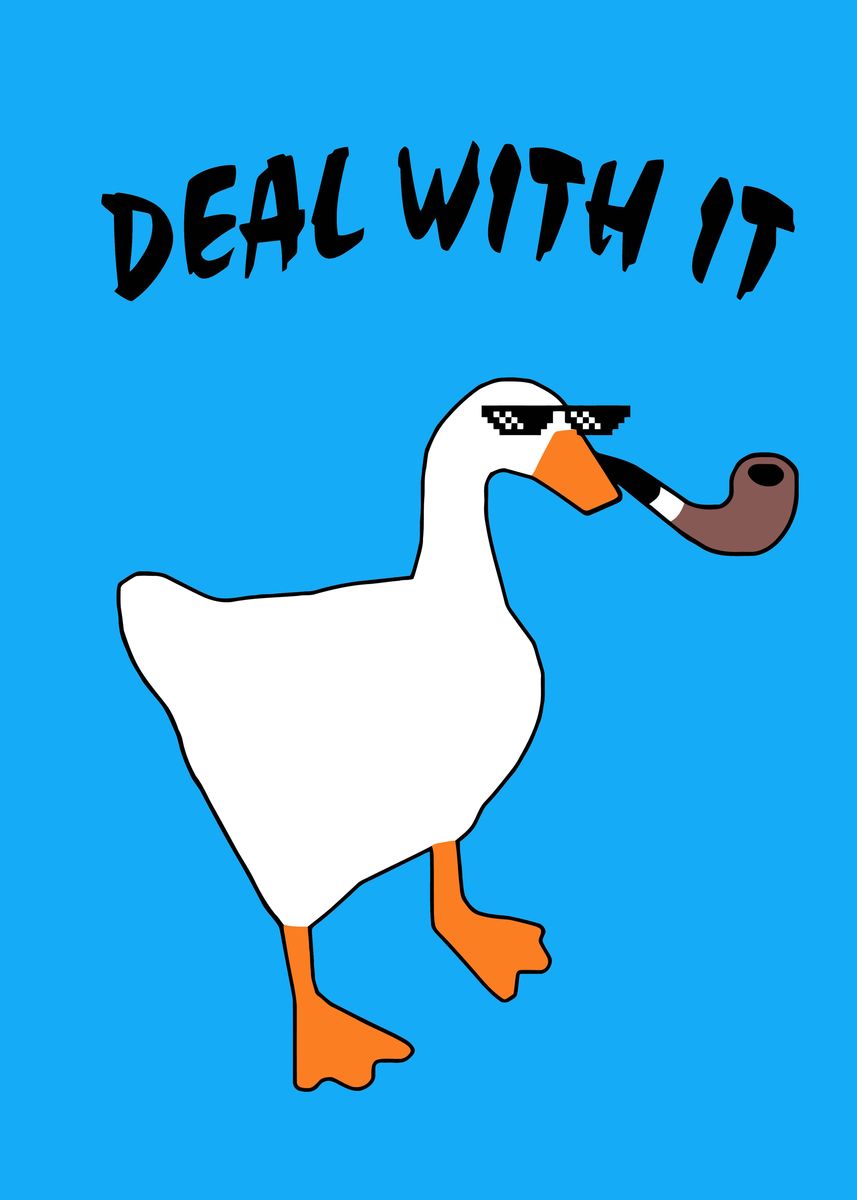 'Untitled Goose Deal Ducks' Poster, picture, metal print, paint by ...