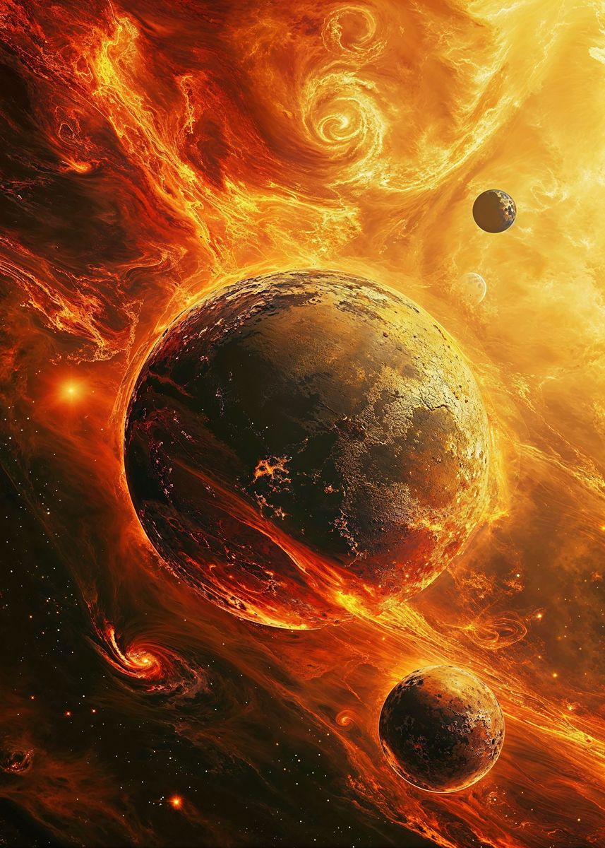 'Solar Storm' Poster, picture, metal print, paint by Duty Bound ...