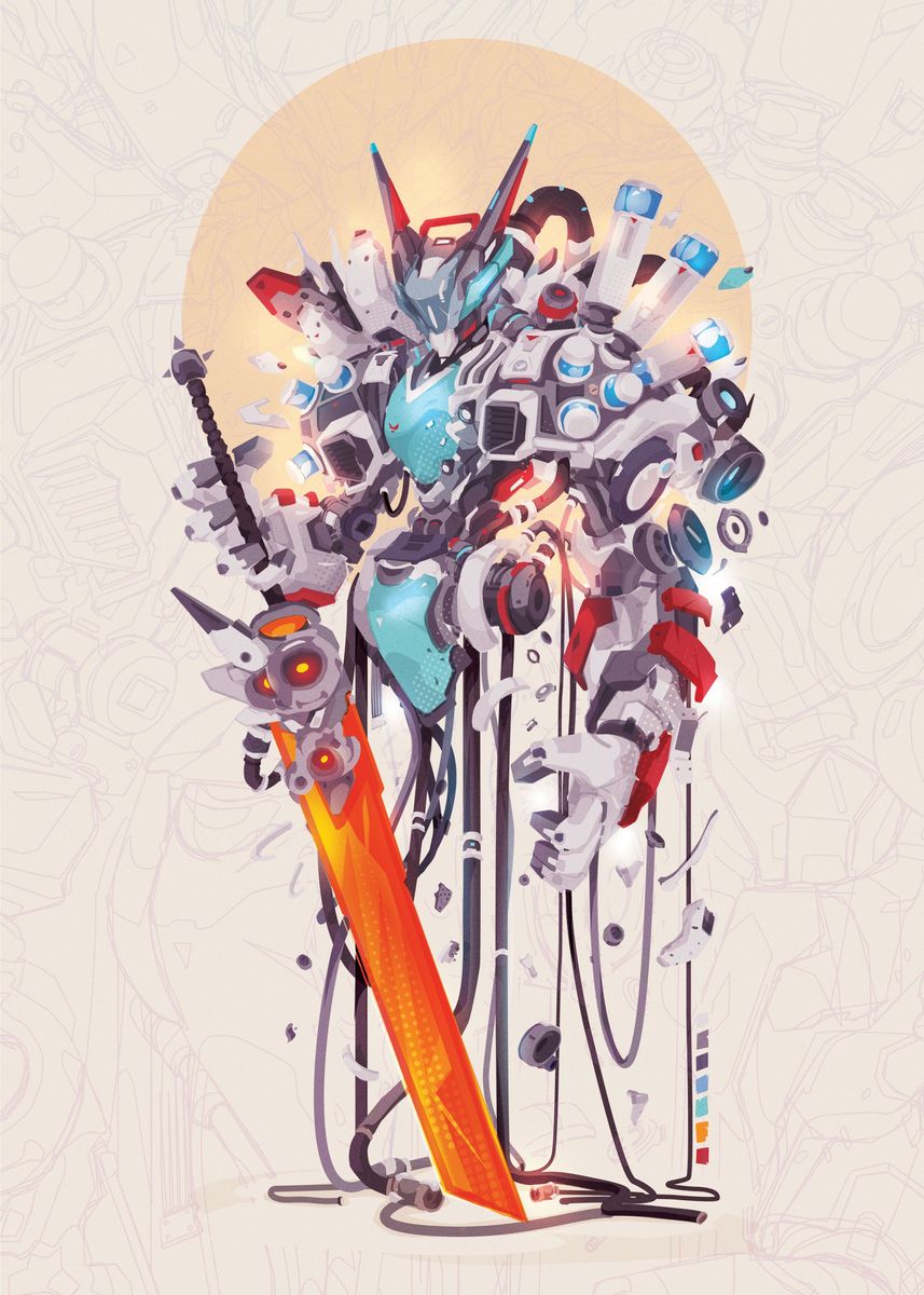 'Maintenance Bay' Poster, picture, metal print, paint by Chasing ...