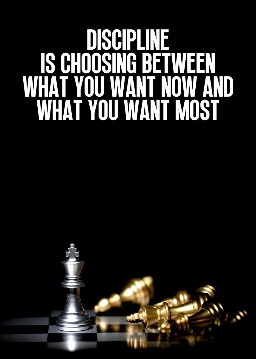 'Discipline' Poster, picture, metal print, paint by Yess | Displate