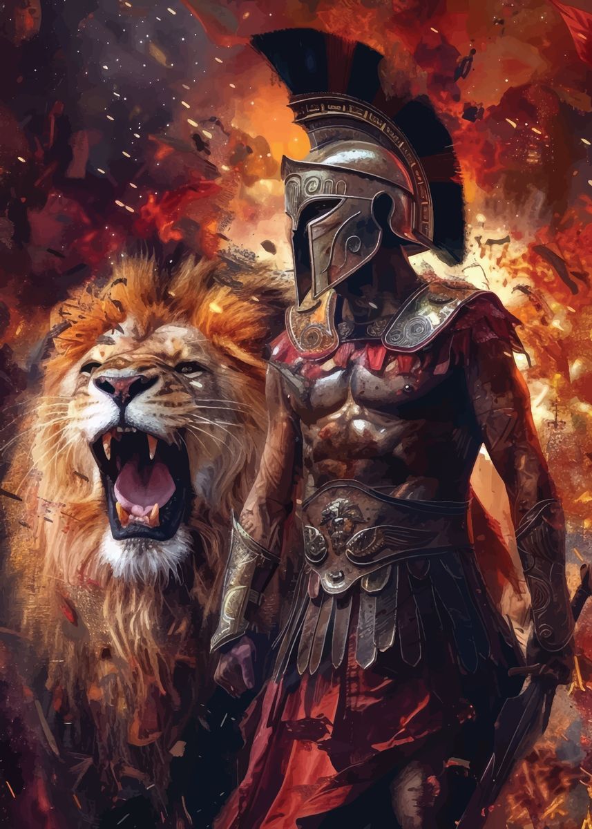 'THIS IS SPARTA' Poster, picture, metal print, paint by Kilua | Displate