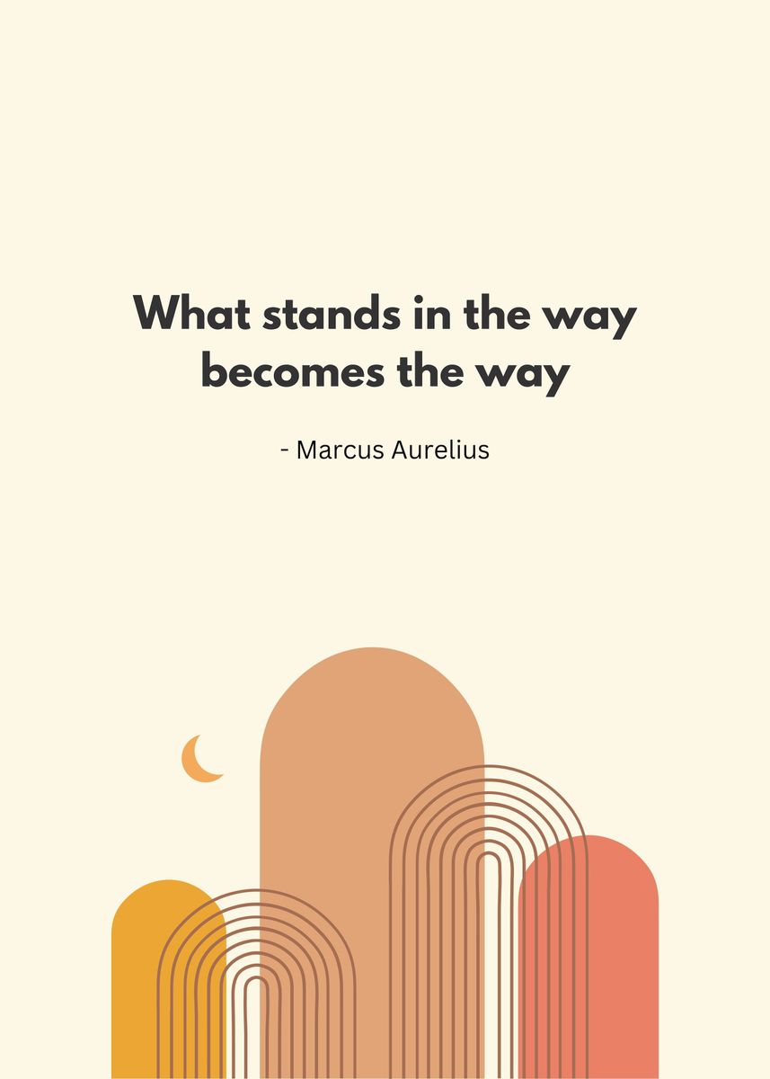 'Marcus Aurelius text art' Poster, picture, metal print, paint by Rosh ...