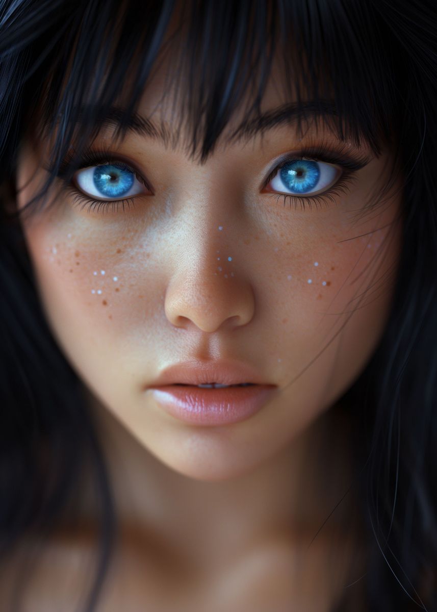 'fantastic beautiful women' Poster, picture, metal print, paint by ...