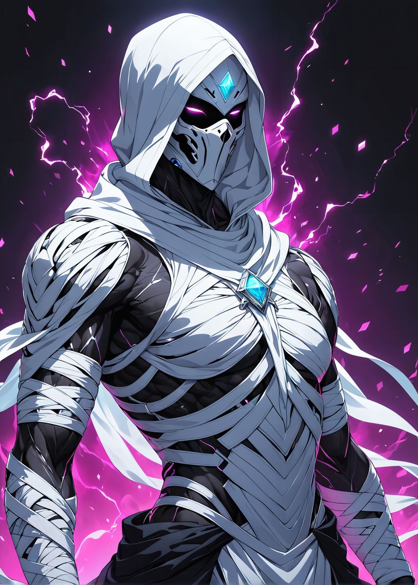 'cyborg mummy' Poster, picture, metal print, paint by aigoar | Displate