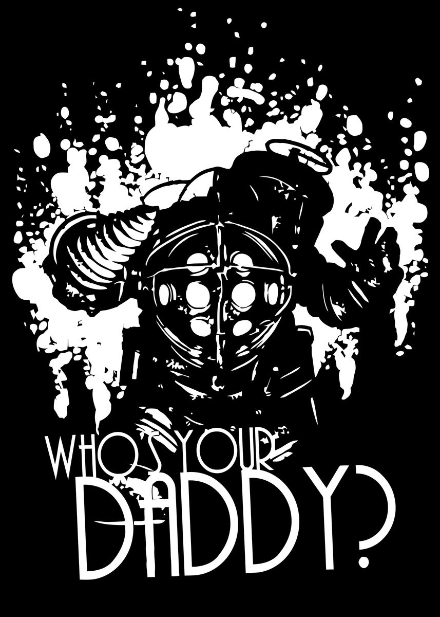 'scary dady' Poster, picture, metal print, paint by Dewo Langit | Displate