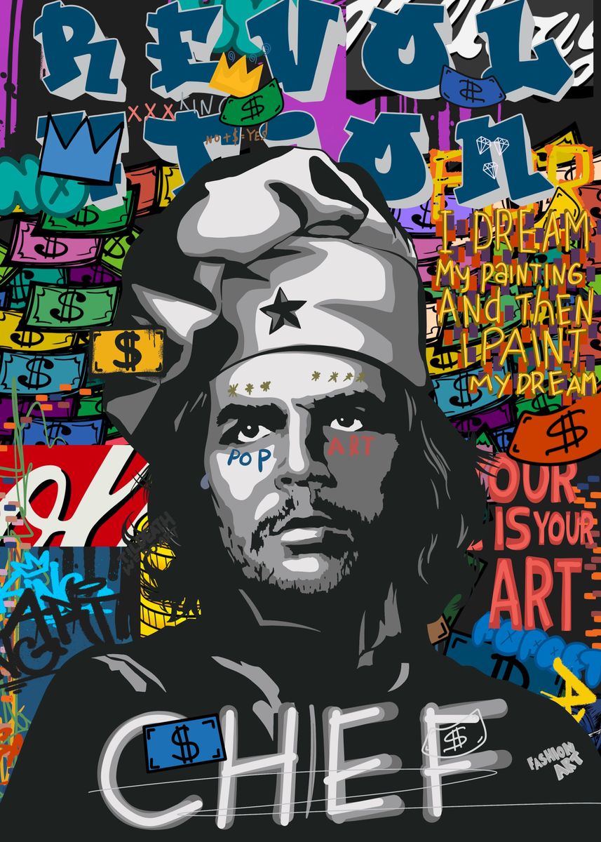 'Chef' Poster, picture, metal print, paint by Mild pic | Displate