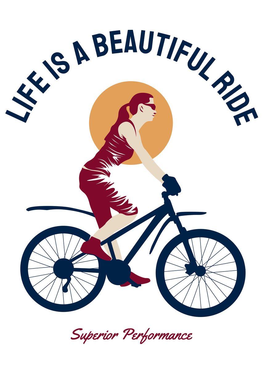 'Life Is Beautiful Ride' Poster, picture, metal print, paint by Erick ...
