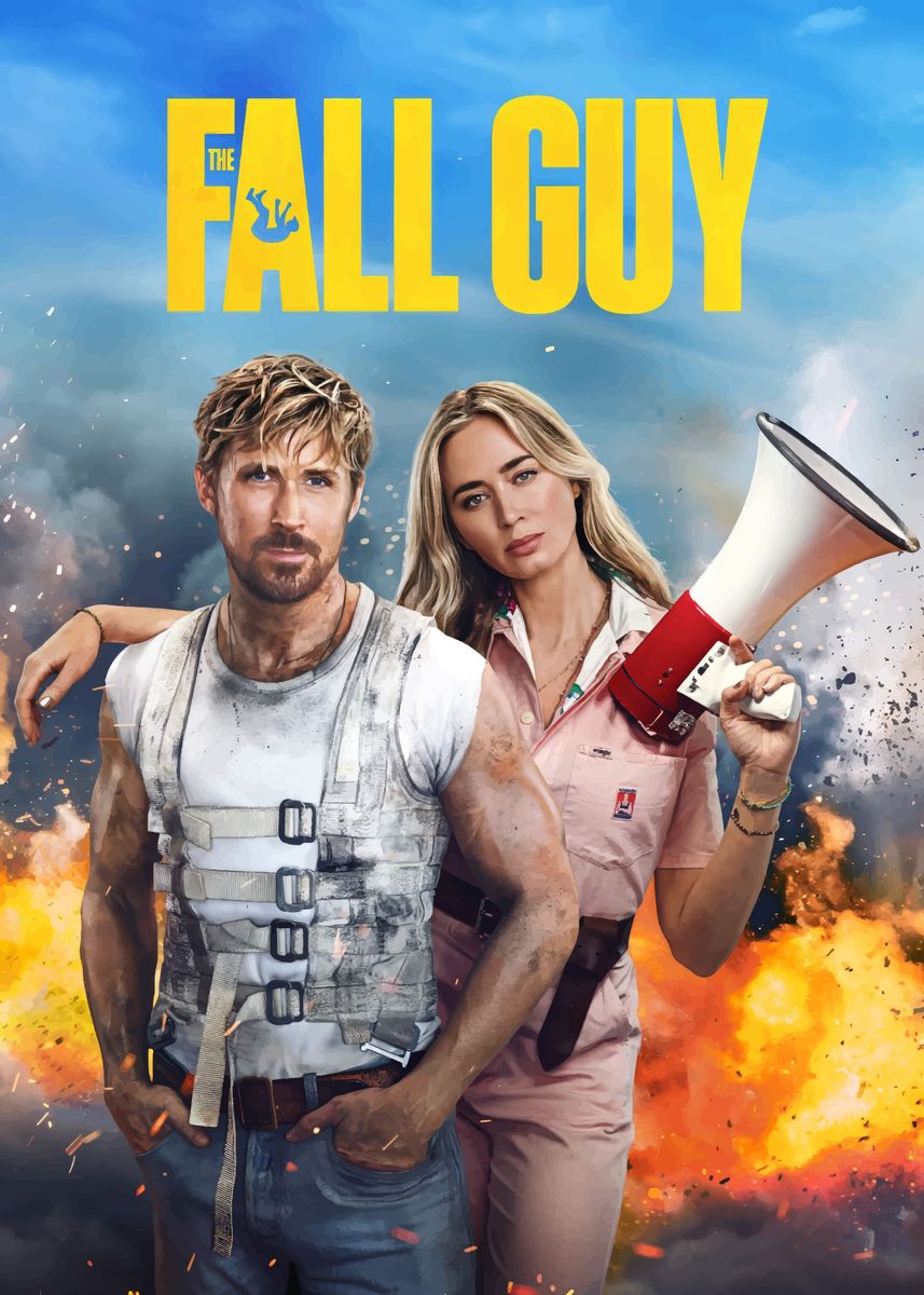 'the fall guy' Poster, picture, metal print, paint by gago art | Displate