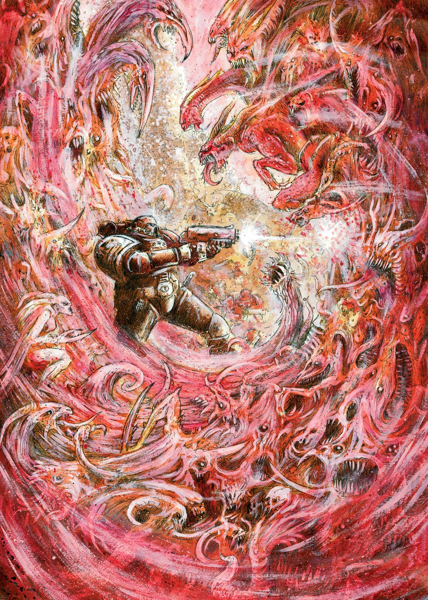 'The Daemonic Horde' Poster, picture, metal print, paint by Warhammer ...